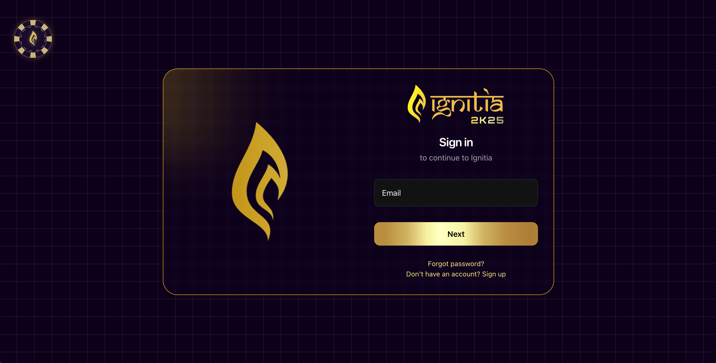 Login | Ignitia 2k25